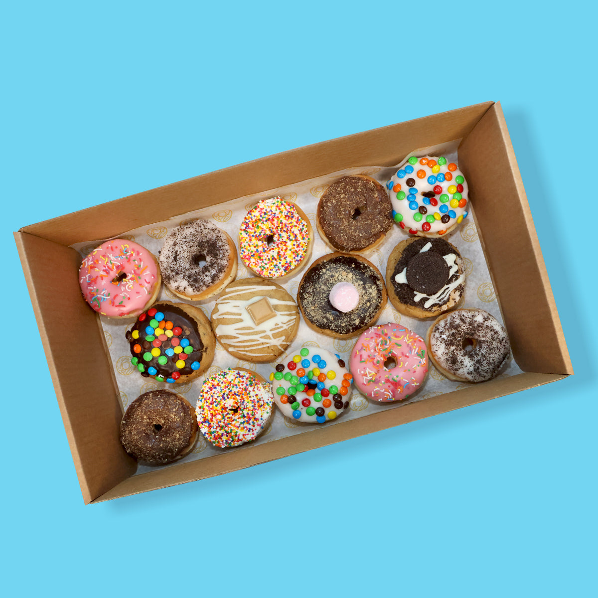 Large Assorted Donut & Cookie Party Box - Goldelucks