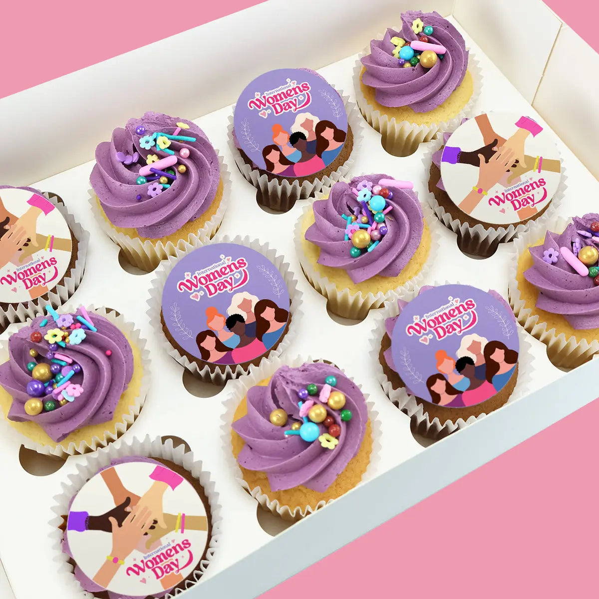 International Women's Day Cupcakes | Same Day Delivery Office Treats ...