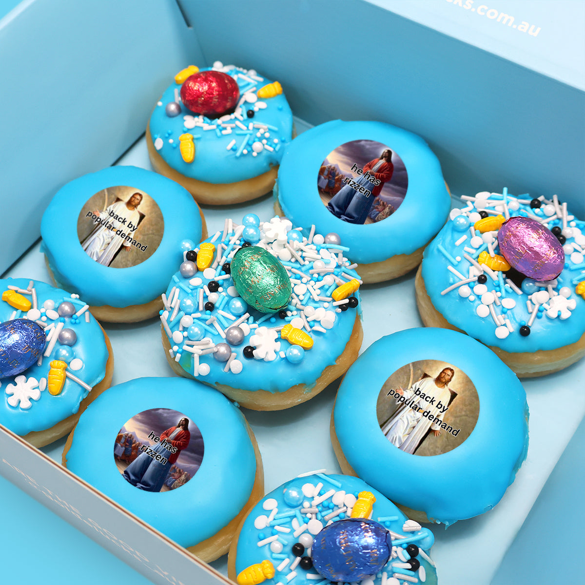 Small Easter Jesus Donut Box – Goldelucks