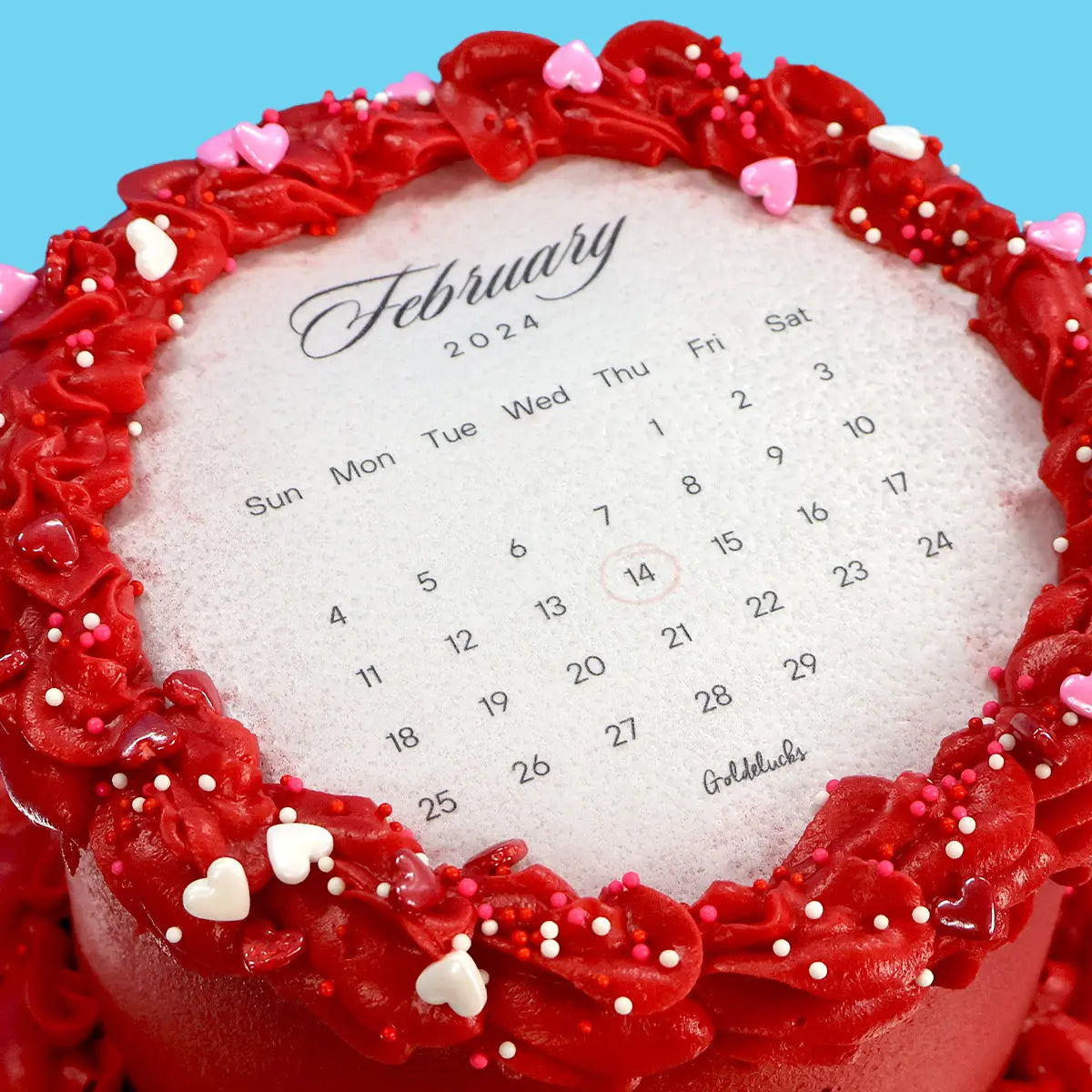 Valentine's Day Burn Away Cake - Goldelucks