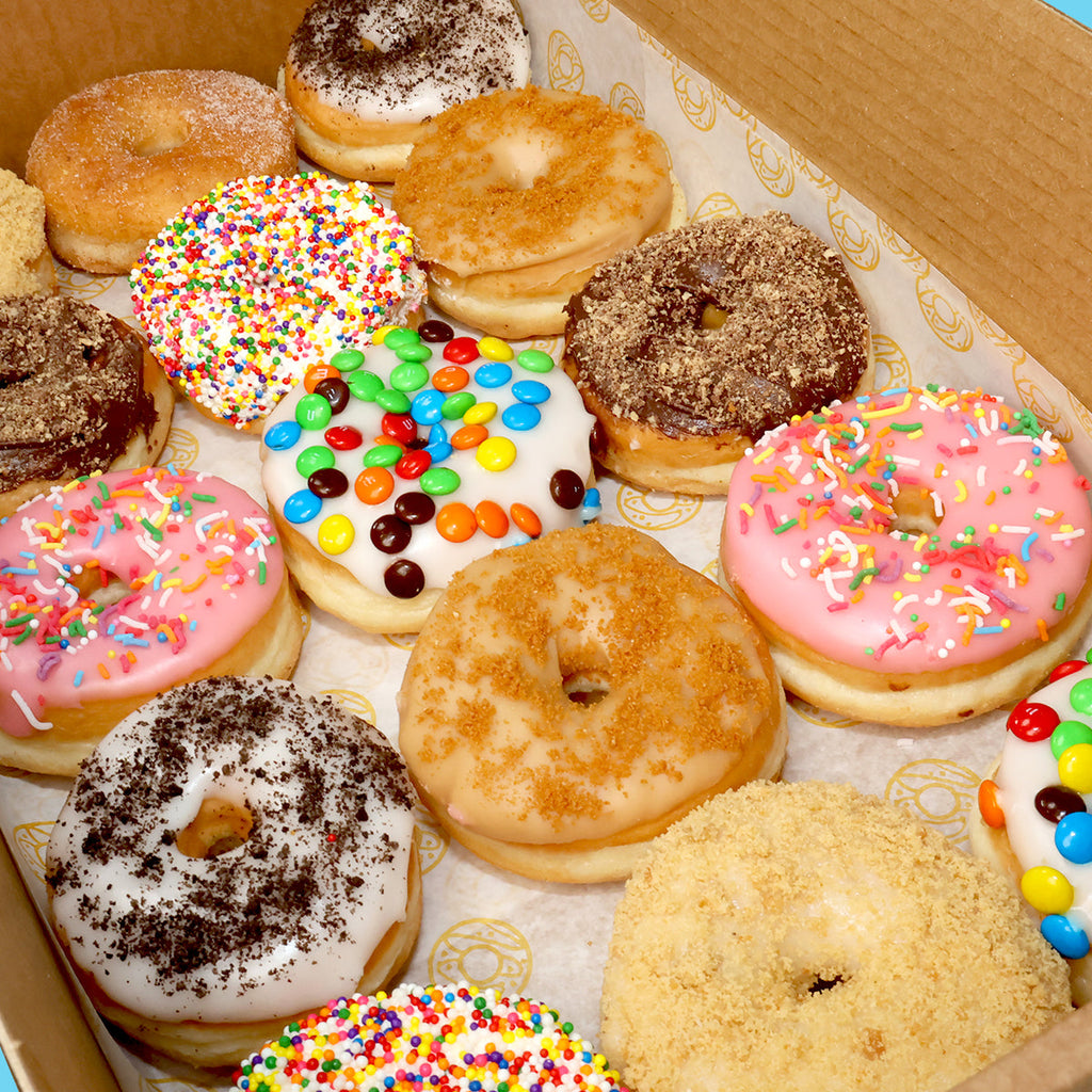 Assorted Donuts Puddle Donuts Mixed Box Of 12 – French Village
