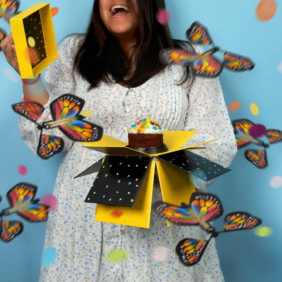 Gold Butterfly Explosion Box - Goldelucks