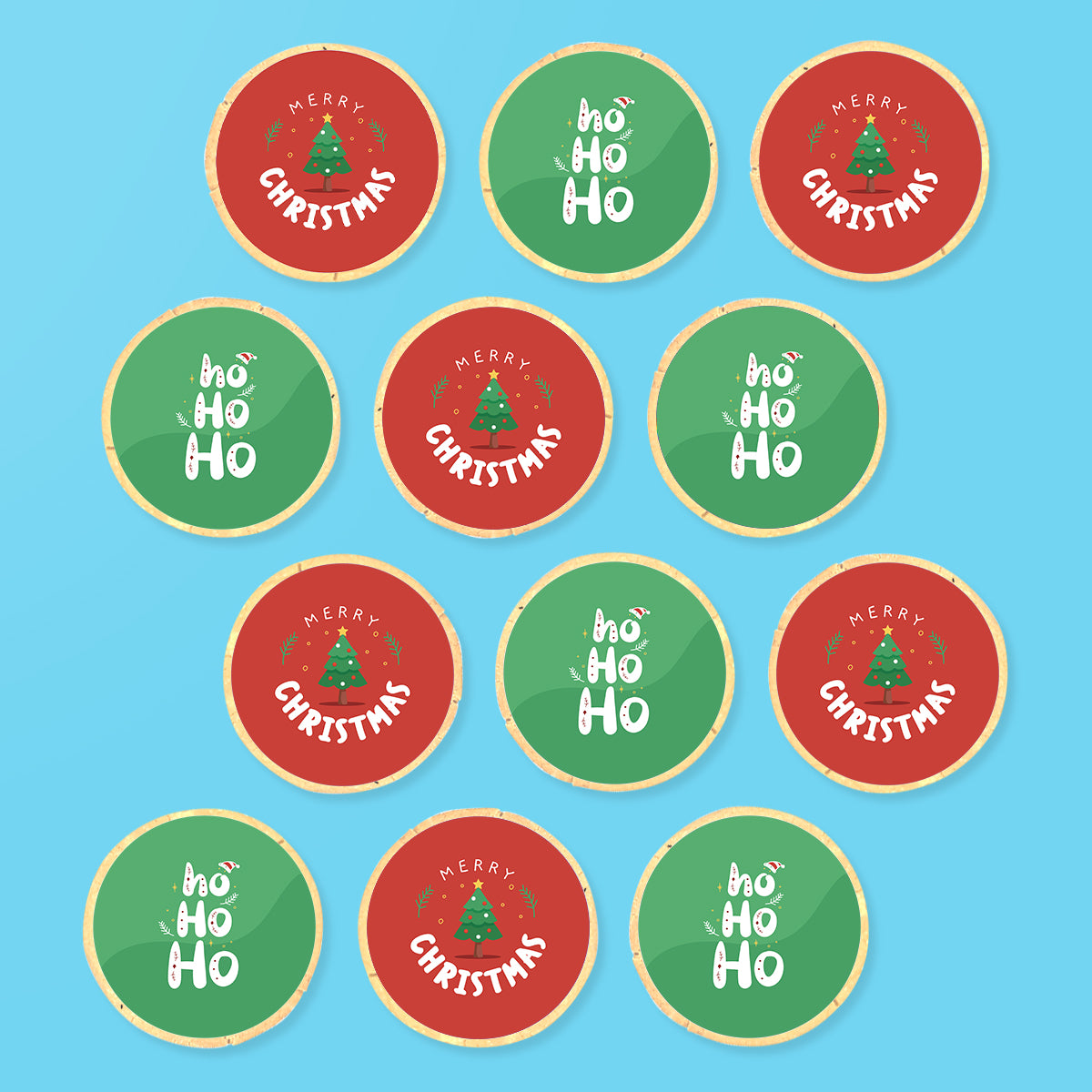 Merry Christmas & Ho Ho Ho Cookies – Goldelucks