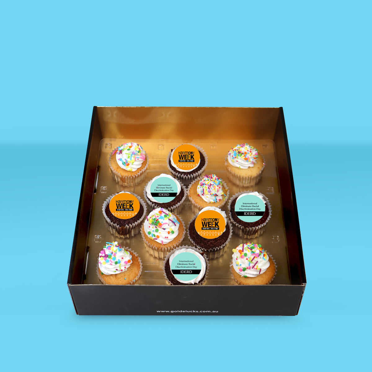 Harmony Week Cupcakes 2026 | Same Day Delivery – Goldelucks
