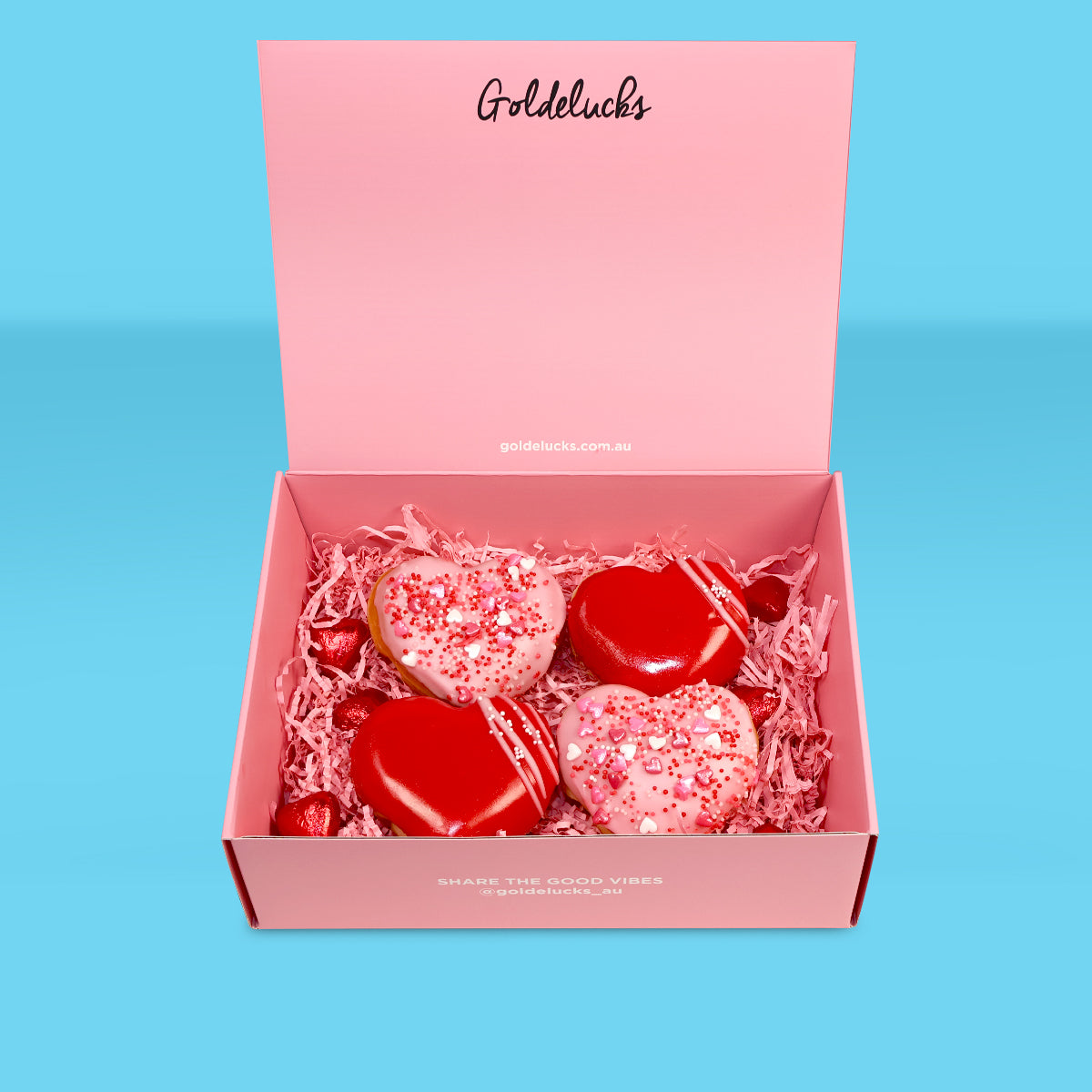 Small Heart Donut Box – Goldelucks