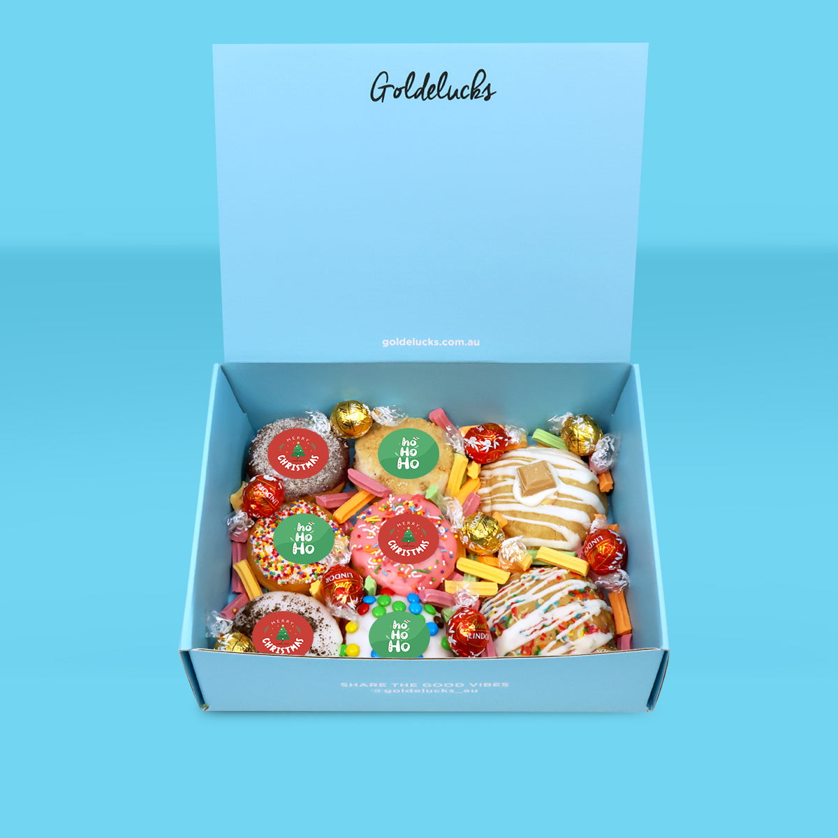 Christmas Donuts, Cookies & Lollies Box – Goldelucks
