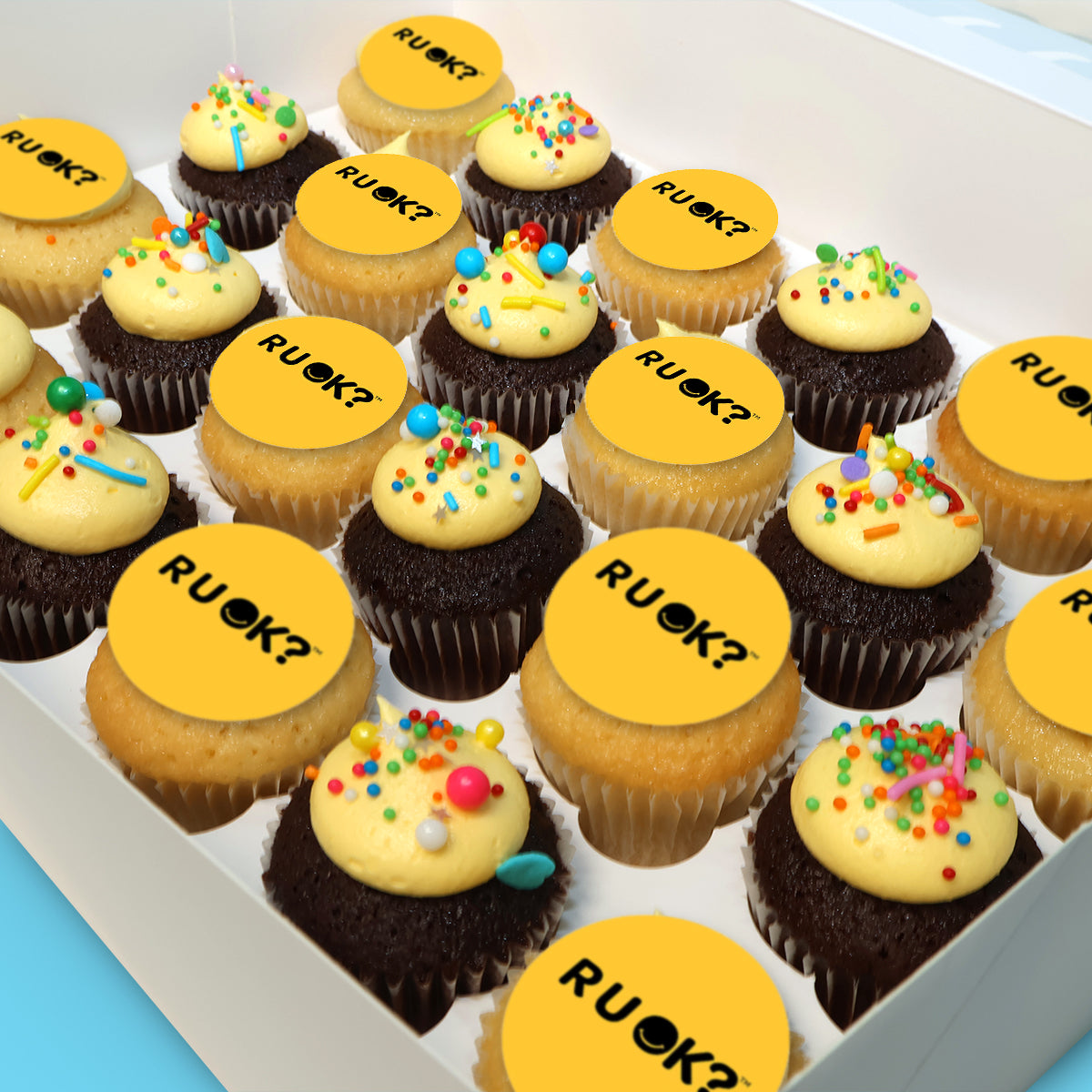 Mini R U OK? Cupcakes – Goldelucks