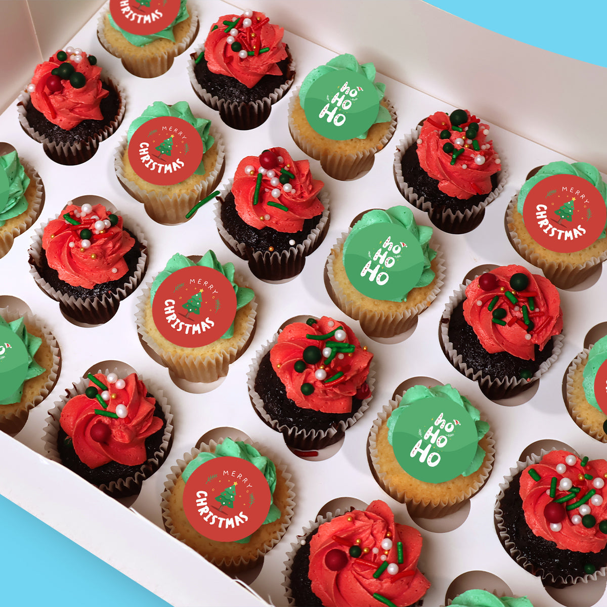 Mini Christmas Cupcakes - Goldelucks