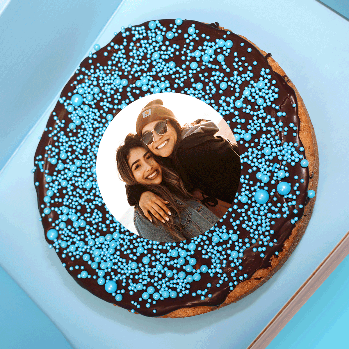 Personalised Blue Giant Cookie – Goldelucks