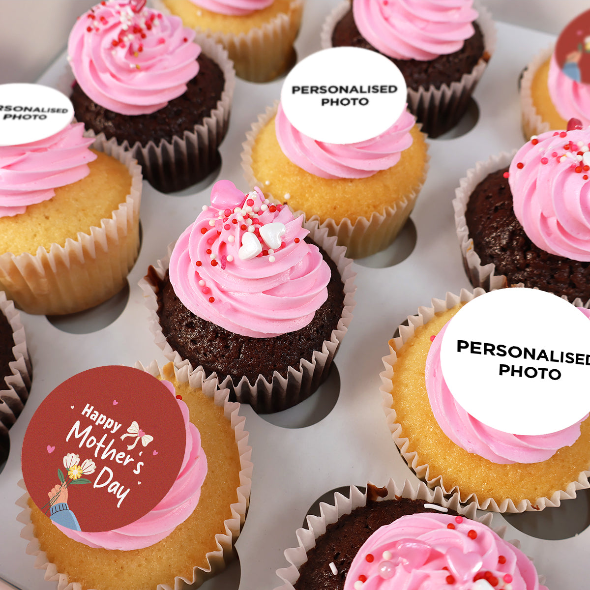 Personalised Mother's Day Cupcakes | Same-Day Delivery – Goldelucks
