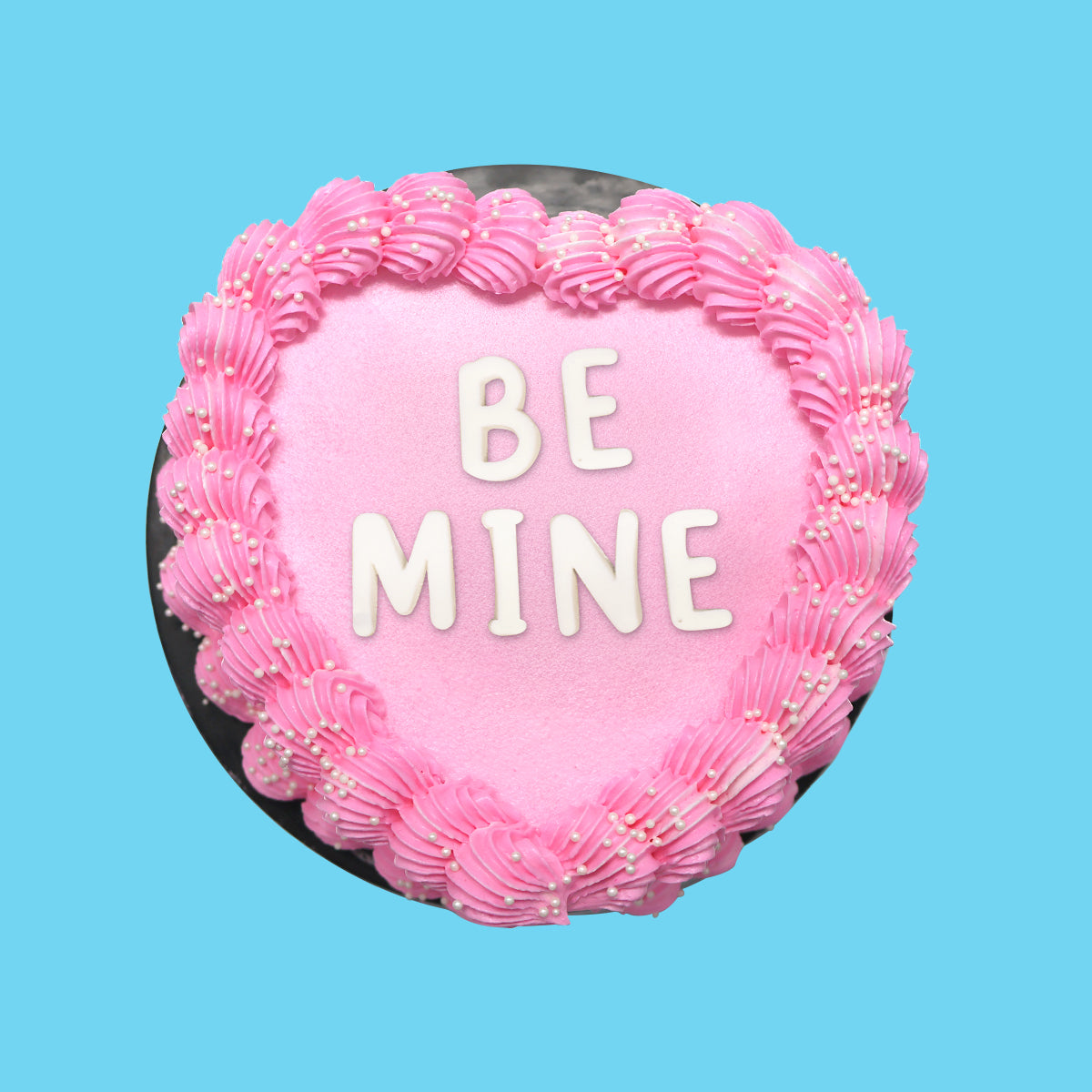 BE MINE Pink Heart Cake - Goldelucks