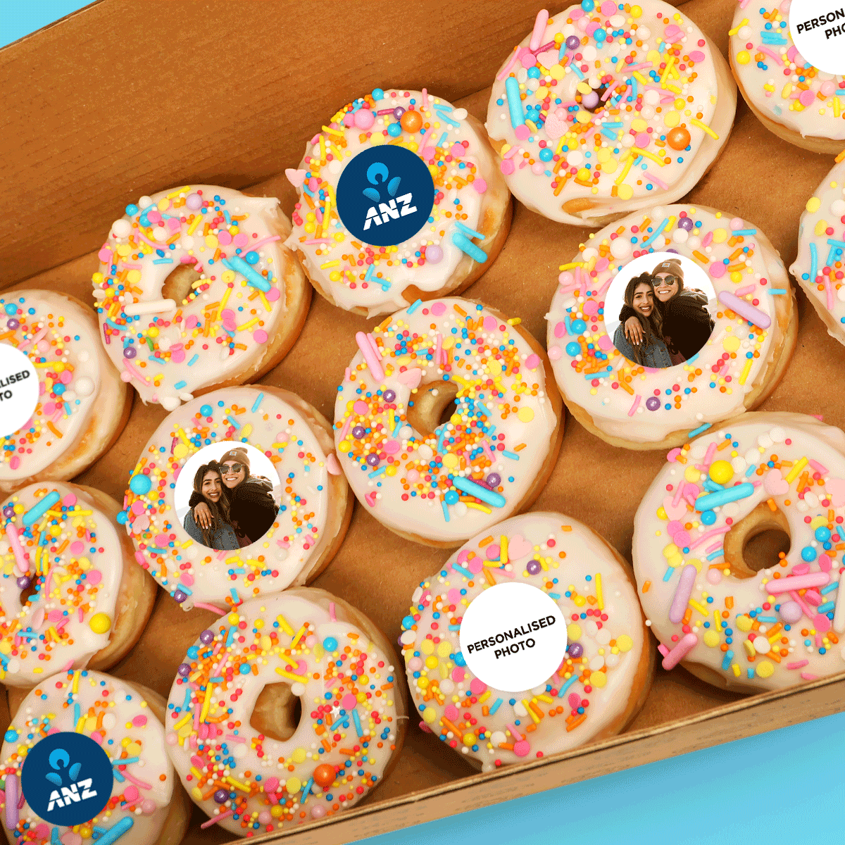 Personalised Rainbow Donuts – Goldelucks